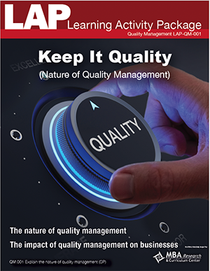 MBA Research - LAP-QM-001, Keep It Quality (Nature of Quality ...